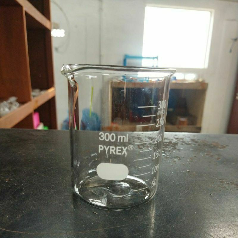 Jual Beaker glass /gelas kimia 300 ml pyrex | Shopee Indonesia