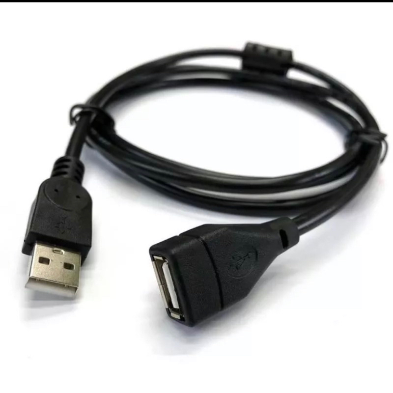 Jual Kabel USB Extension 1,5M Hitam Male To Female 1,5M Penyambung Kabel | Shopee Indonesia