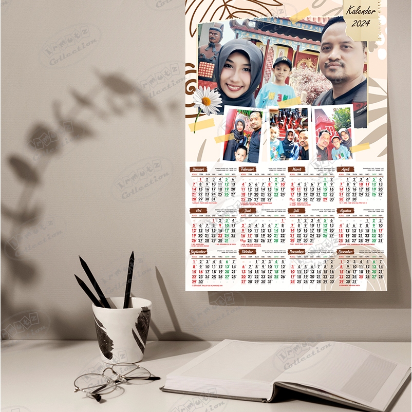 Jual Kalender Dinding 2024 Custom | Kalender Foto | Kalender Aesthetic ...