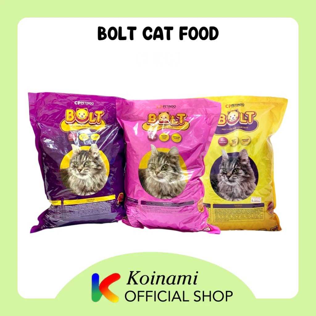 Jual BOLT CAT FOOD 800gr / cat food / dray food / pakan hewan / makanan ...