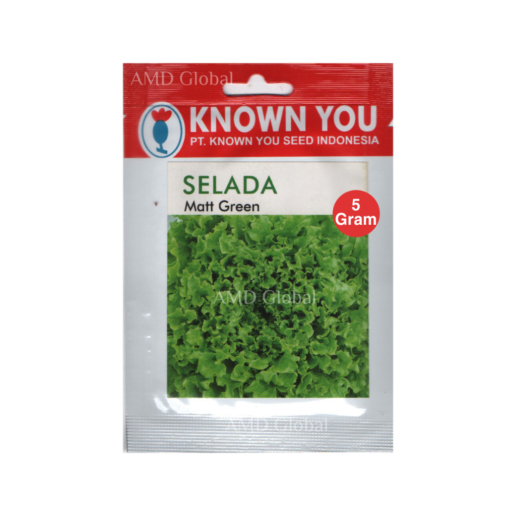 Jual Benih Selada Keriting Hijau Matt Green Known You Seed Isi 5 Gram | Shopee Indonesia