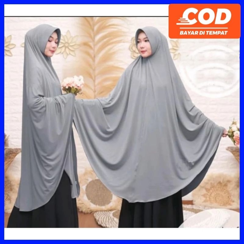 Jual TERBARU!!! (COD) JUMBO XXXXL HIJAB MUKENAH POLOS Bisa Dipakai Sholat HIJAB INSTAN SYAR'I ...
