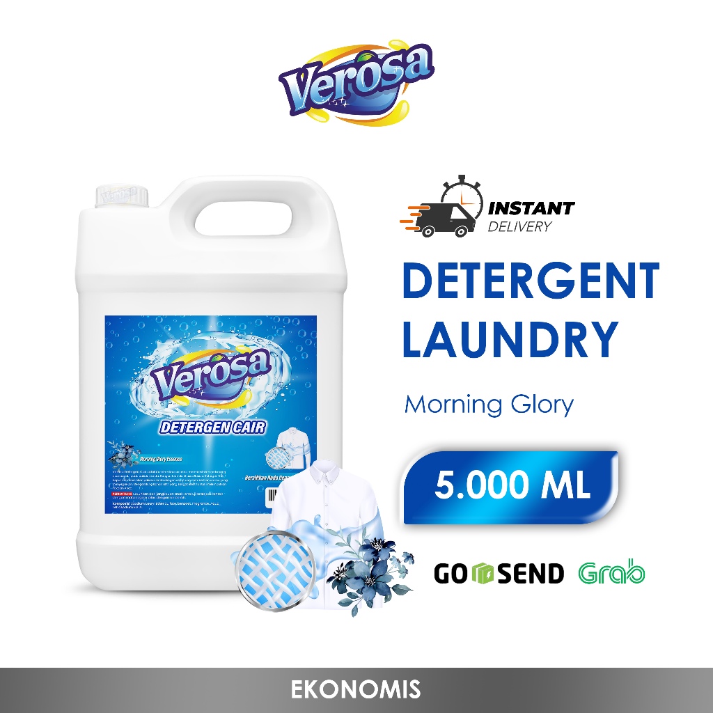 Jual Verosa Sabun Deterjen Laundry Detergent 5 Liter Sabun Laundry Cuci Baju KHUSUS PENGIRIMAN ...