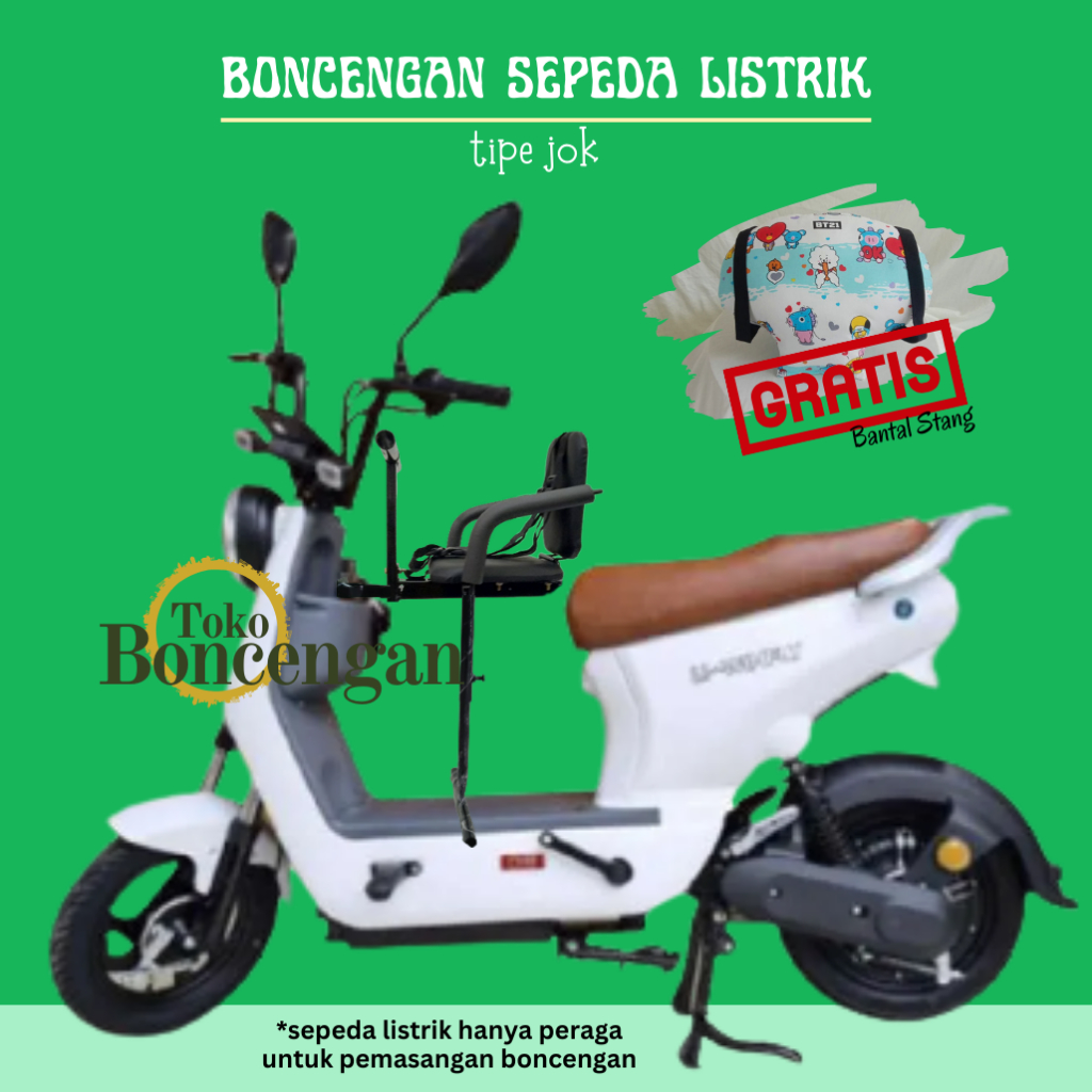 Jual Boncengan Anak Depan Sepeda Listrik DF8 Kursi Boncengan Anak ...