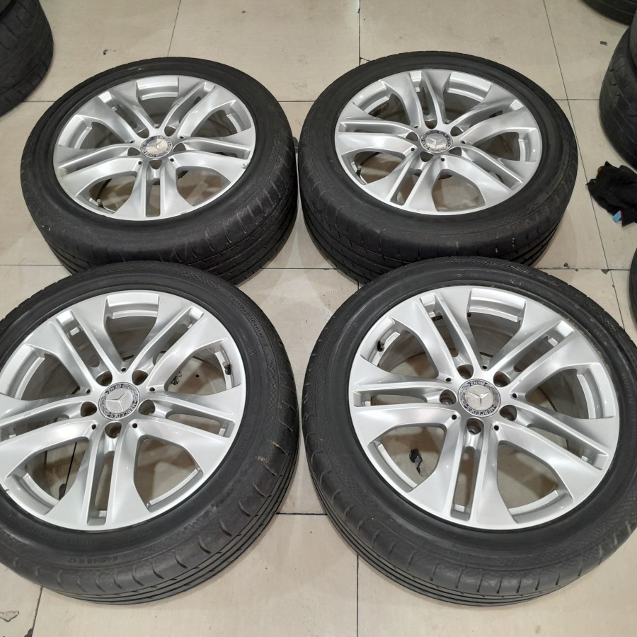 Jual Velg mobil original mercy w212 R17 ban 245/45r17 + ban continental ...