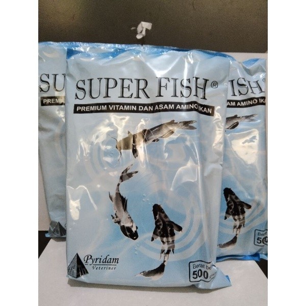 Jual SUPER FISH - PREMIUM VITAMIN DAN ASAM AMINO IKAN - 500G | Shopee ...