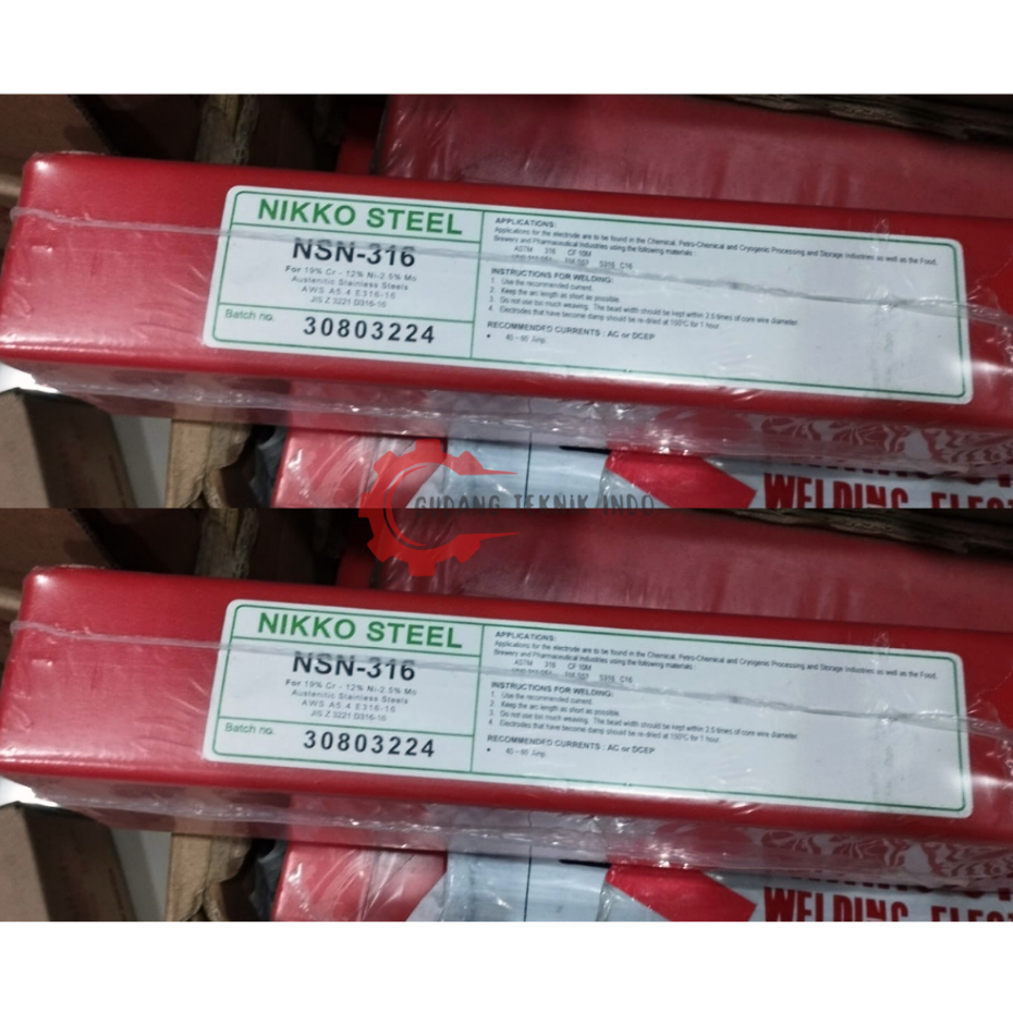 Jual NIKKO STEEL Kawat Las NSN-316 2mm x 300mm / Kawat Las NSN 316 2mm | Shopee Indonesia