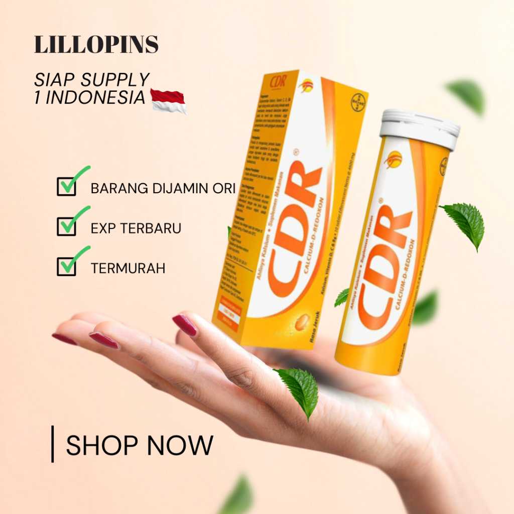Jual CDR TABLET ISI 10 PER BOTOL VITAMIN C | Shopee Indonesia
