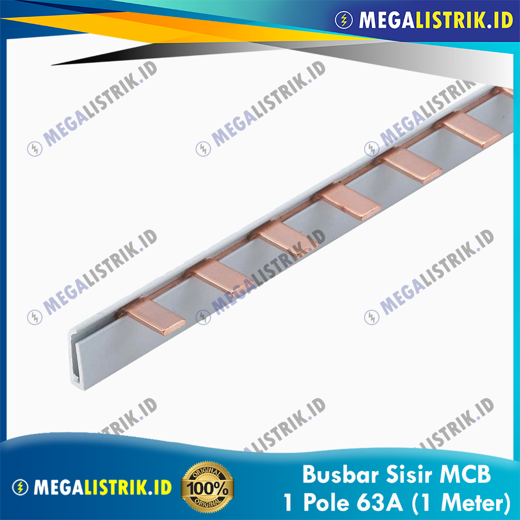 Jual BUSBAR SISIR MCB 1 POLE 63A ( 1 METER ) / REL JUMPER MCB 1 PHASE ...