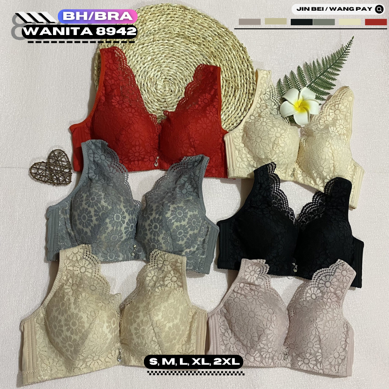 Jual BRA / BH WANITA 8942 KAWAT UKURAN 36-44 KAIT 4 PAKAIAN DALAM ...