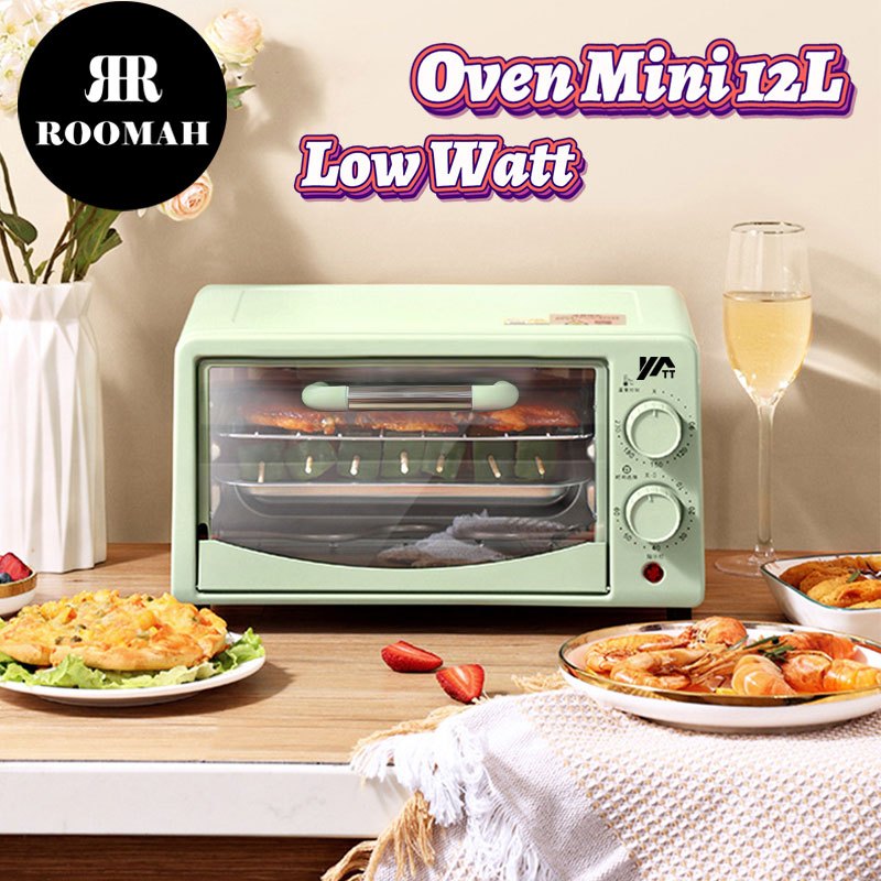 Jual ROOMAH Oven Listrik Panggangan Elektrik Mini 800 Low Watt 12L Multifungsi Microwave ...