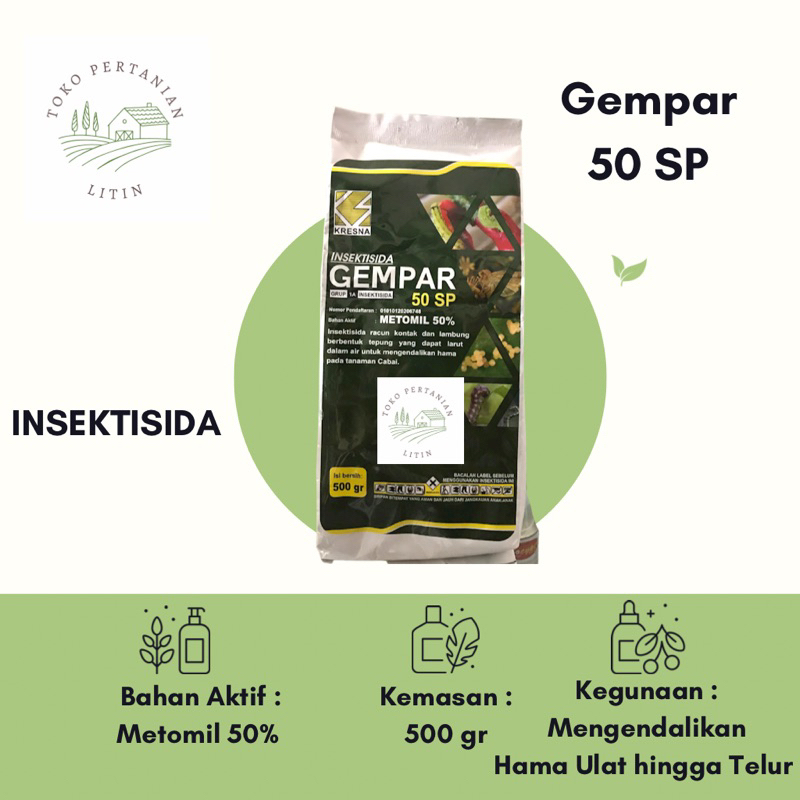 Jual Gempar 50 SP - 500 gr ( Insektisida ) Mengendalikan Hama Ulat ...