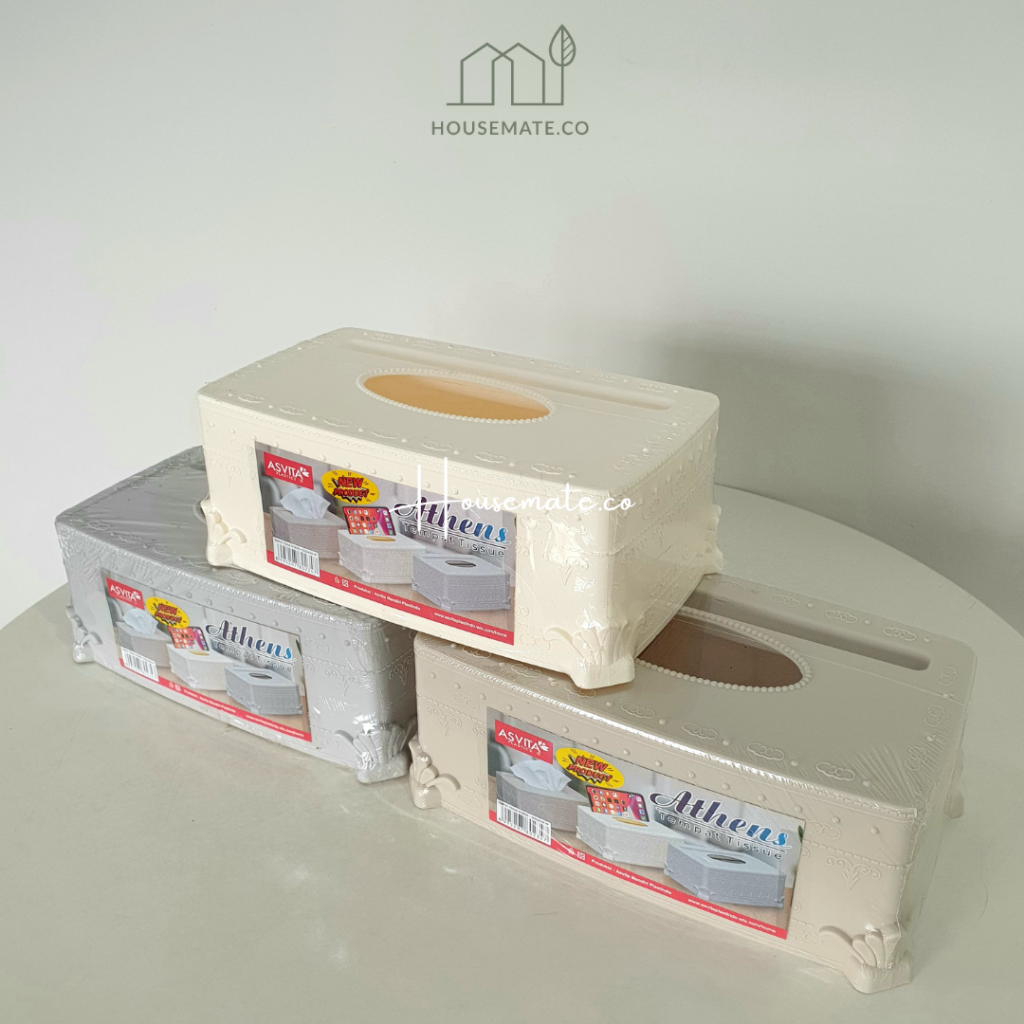 Jual Tempat Tissue Segi Athens + Dudukan HP Asvita | Kotak Tisu Muka ...