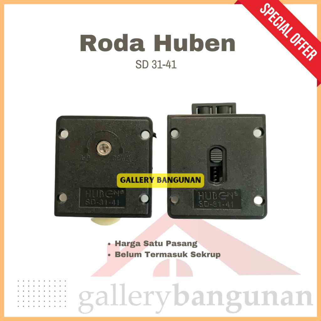 Jual Roda Sliding Huben SD 3141 Lemari SD31-41 31-41 SD-31-41 Slaiding ...