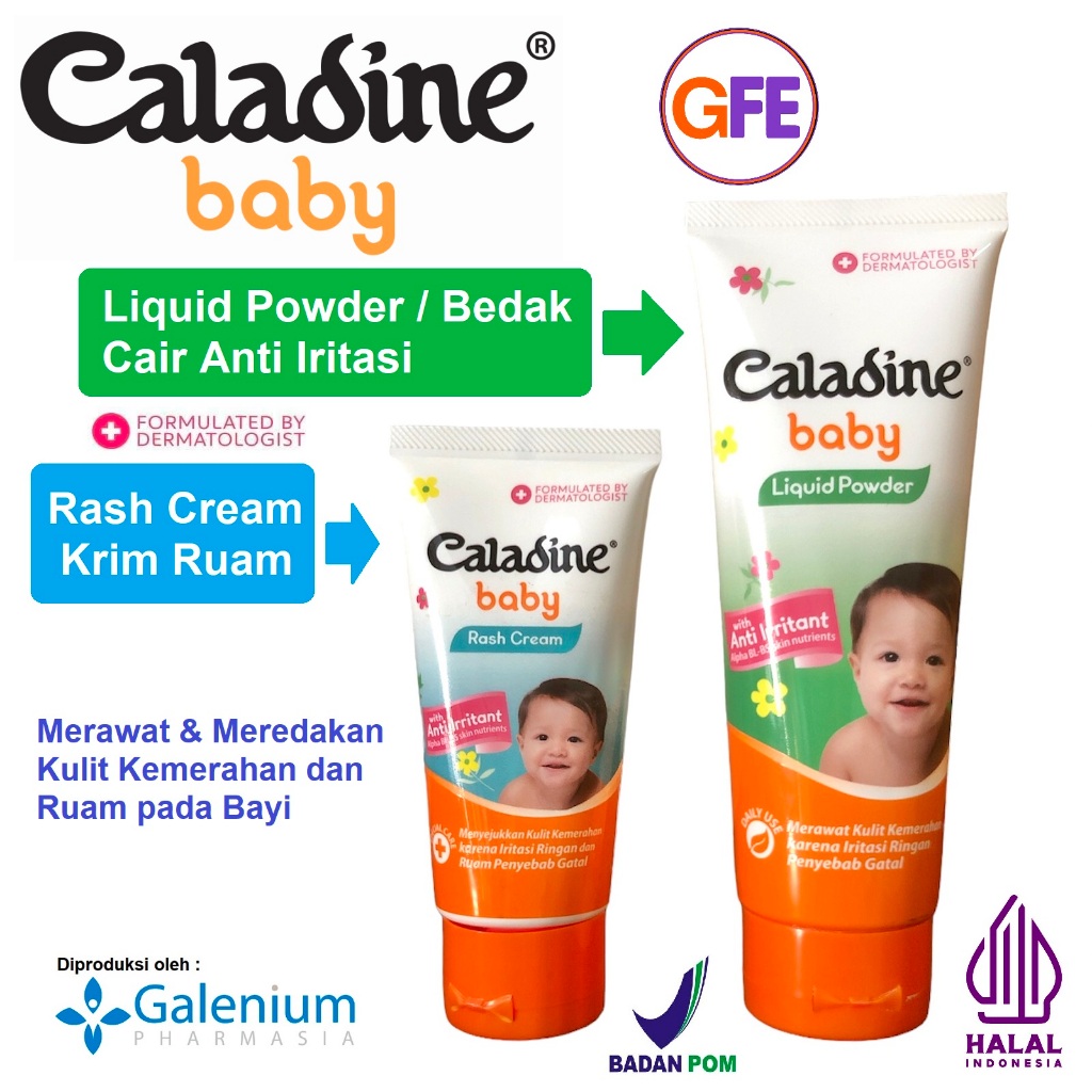 Jual Caladine Baby Bedak Cair Krim Ruam Anti Iritasi Ringan Kulit Bayi ...
