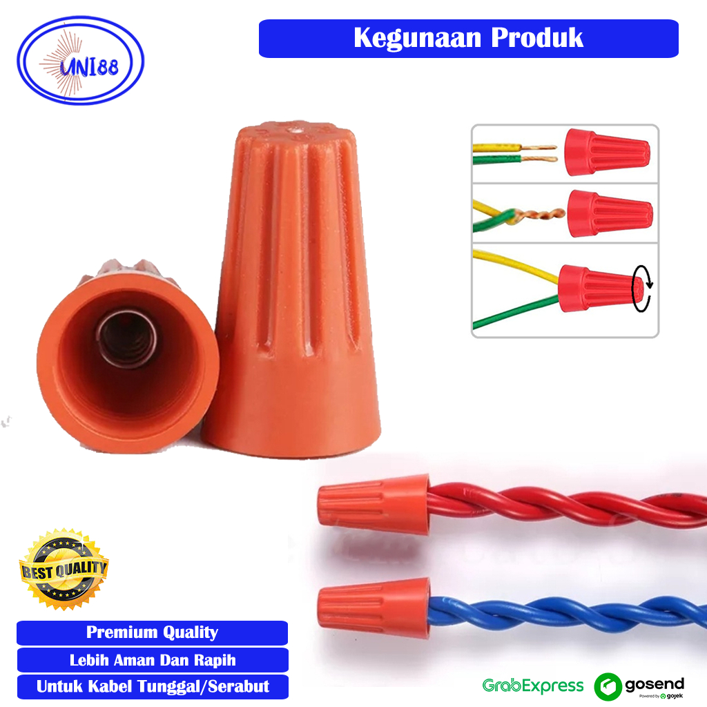 Jual Lasdop Kabel Kuning Penutup Ujung Listrik Protector Cable Wire ...