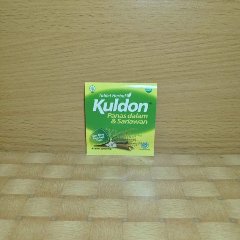 Jual KULDON 1 strip 4 tablet untuk meredakan panas dalam, sakit ...