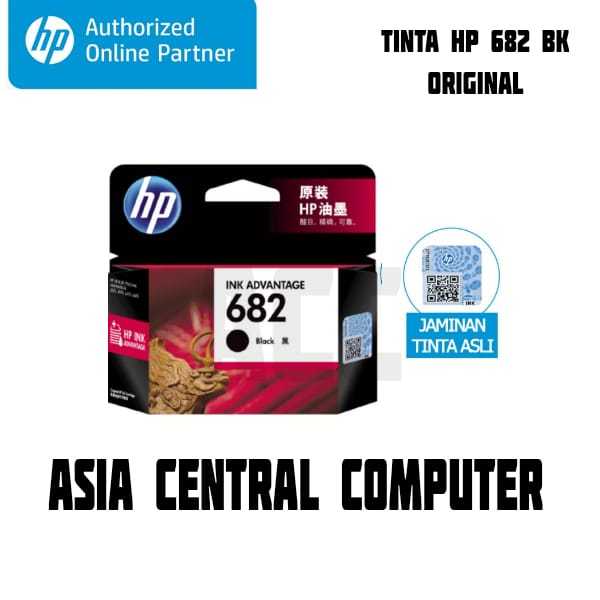Jual HP Tinta 682 Black / Hitam Original Cartridge 1216 2335 2336 2337 ...