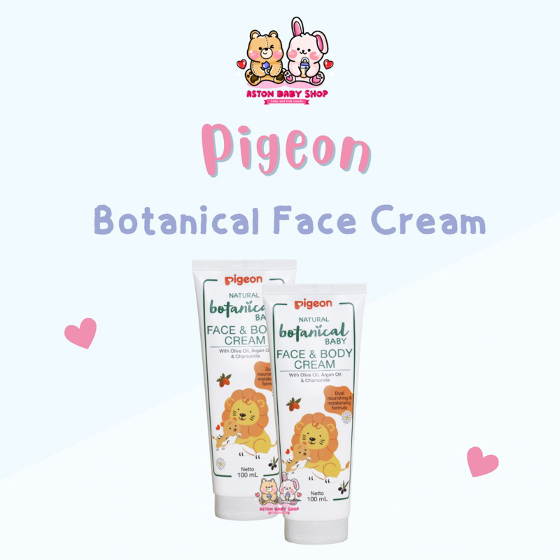 Jual Pigeon Botanical Body & Face Cream 100 ml / Krim Wajah Bayi ...