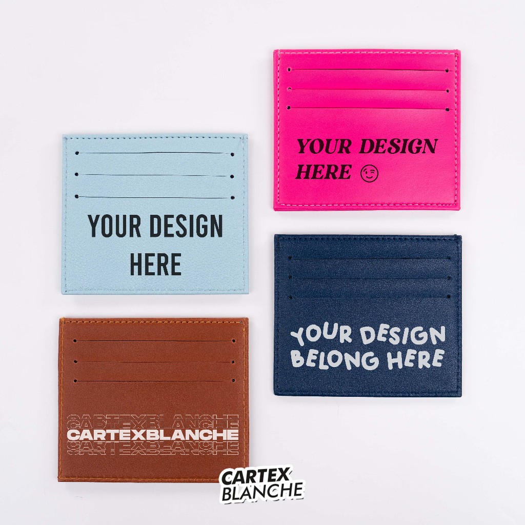 Jual Cartexblanche Custom Card Holder Unisex Dompet Kartu Premium Pria ...