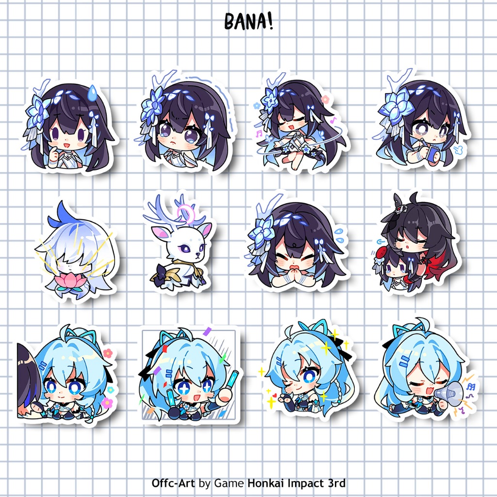 Jual Honkai Impact 3rd Sticker Pack Vinyl Waterproof Doff | BANA ...