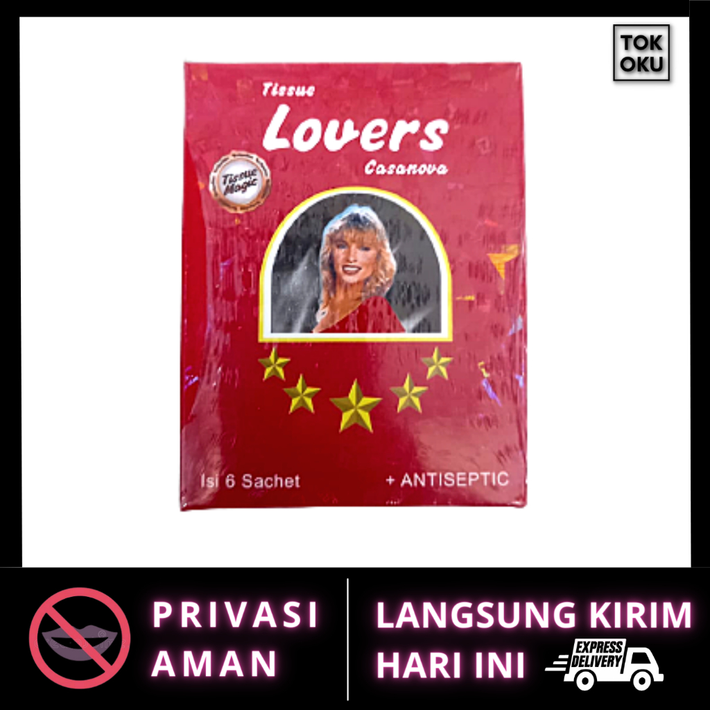 Jual Tisu Magic Lovers Casanova Merah - 1 Box isi 6 Sachet Original ...