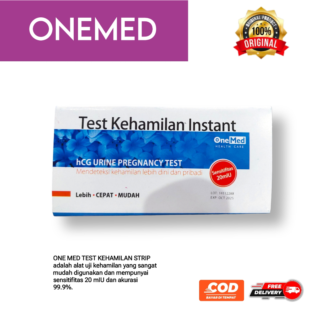 Jual Onemed Test Kehamilan /Testpack (1 Pcs) | Shopee Indonesia