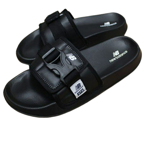 Jual Sendal Pria NB Selop Hitam & Classical / COD Sandal Unisex Black ...