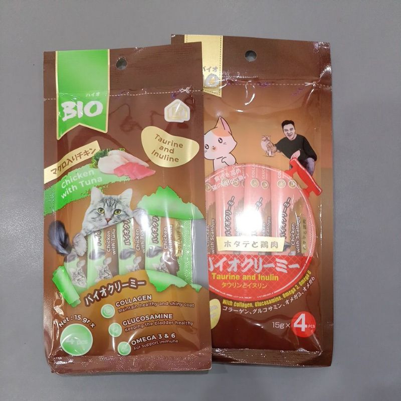 Jual bio creamy Snack kucing bio creamy bio | Shopee Indonesia