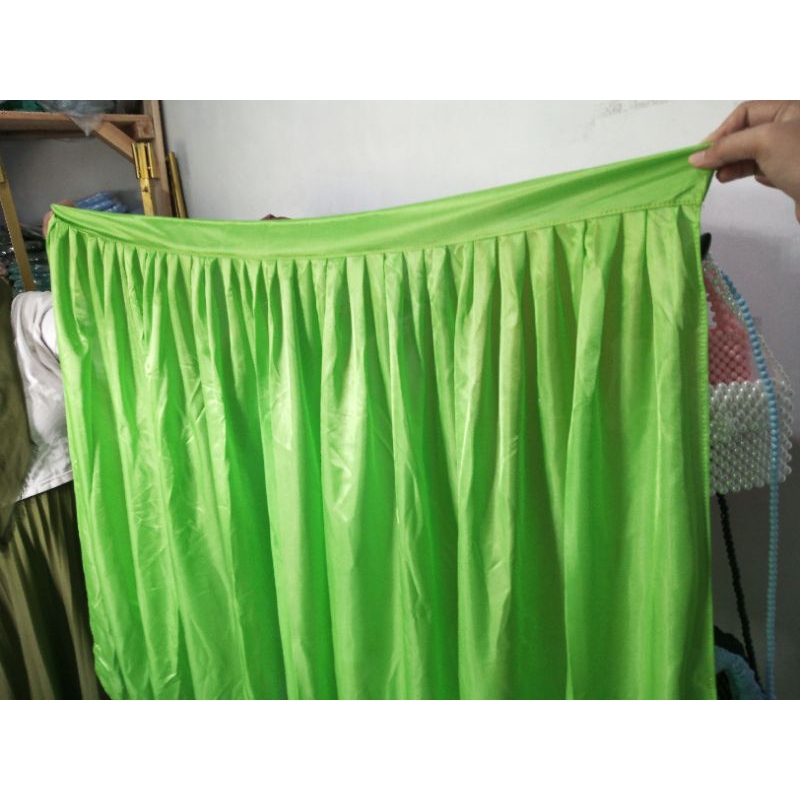 Jual DEKORASI MEJA/SKRITING MEJA/ROK MEJA REMPEL TINGGI 90CM X PANJANG ...