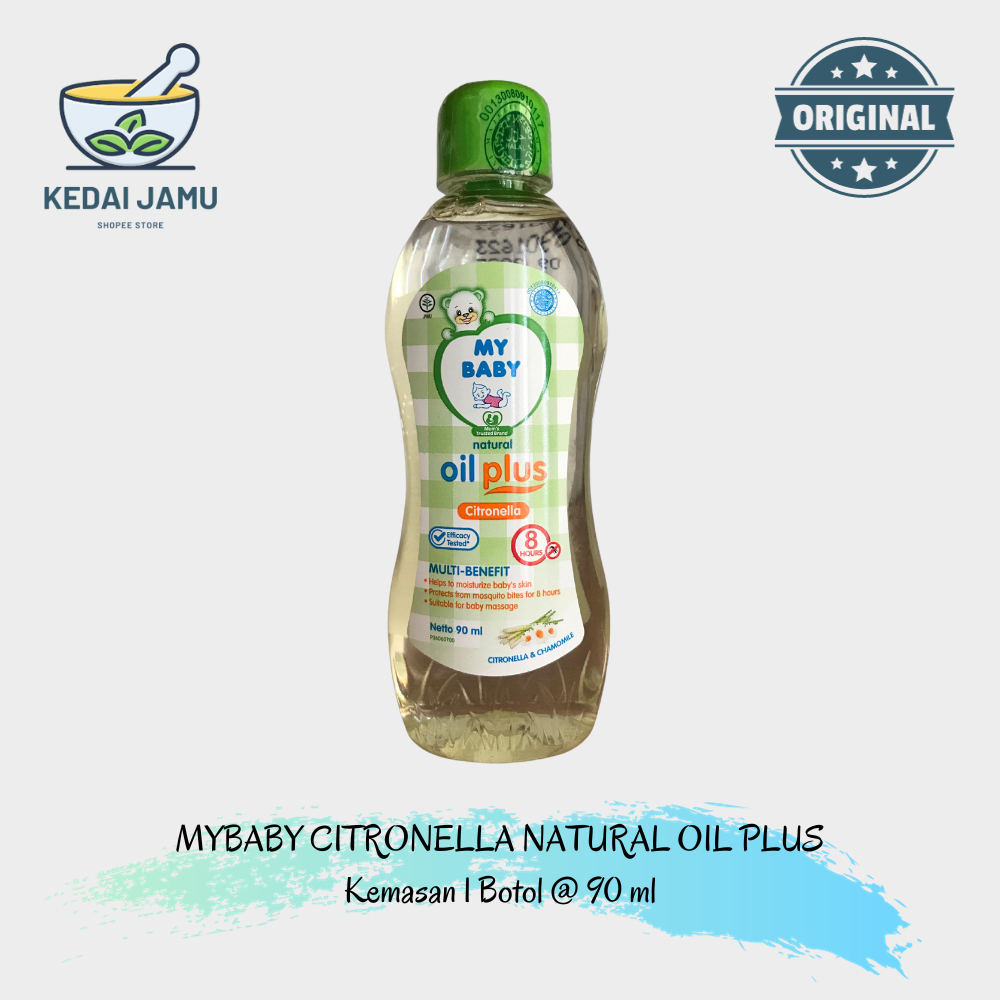 Jual MY BABY OIL PLUS NATURAL CITRONELLA UKURAN 90ML | Shopee Indonesia
