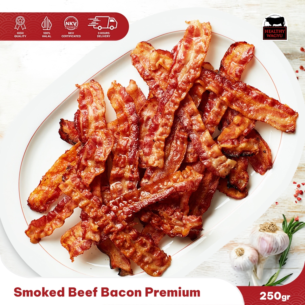 Jual Smoked Beef Bacon Rasher Daging Sapi Asap 250gr Healthy Wagyu ...