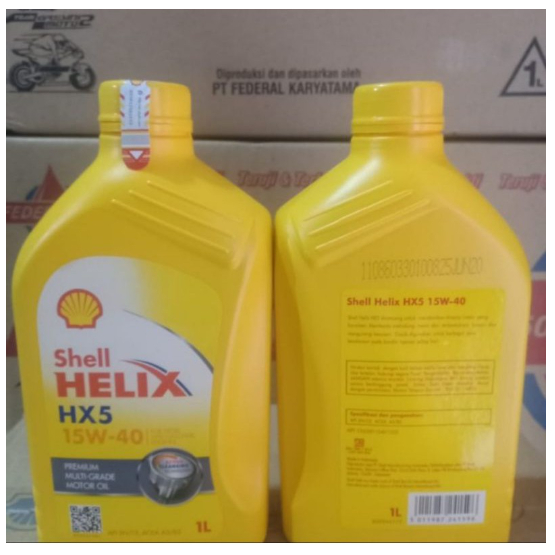 Jual Shell HELIX HX5 15w40 1Liter | Oli Shell Helix HX5 1000ml | OLI ...