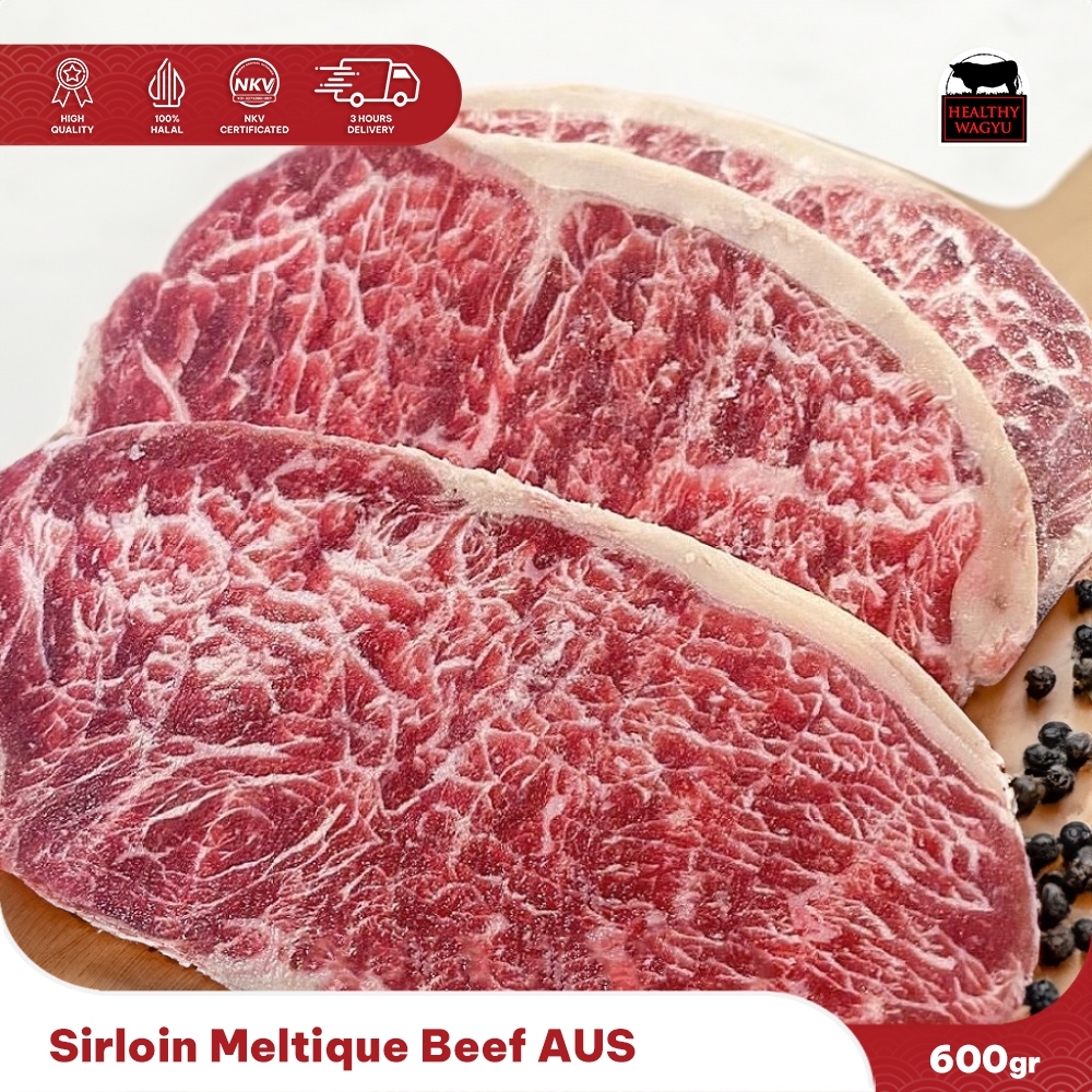 Jual Sirloin Meltique Beef Australia Halal 600 Gram Healthy wagyu ...