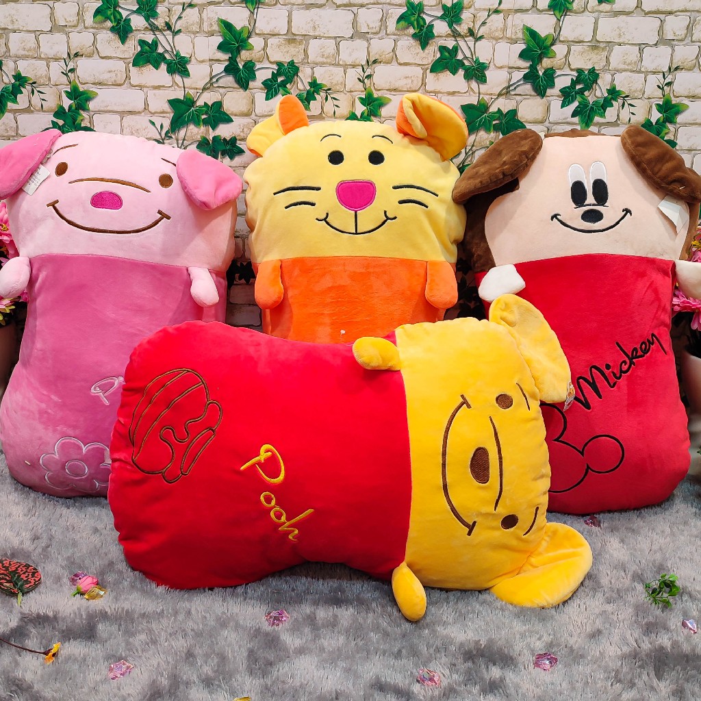 Jual Bantal Guling Boneka Anak Karakter Disney Mickey Pooh Tiger dan ...