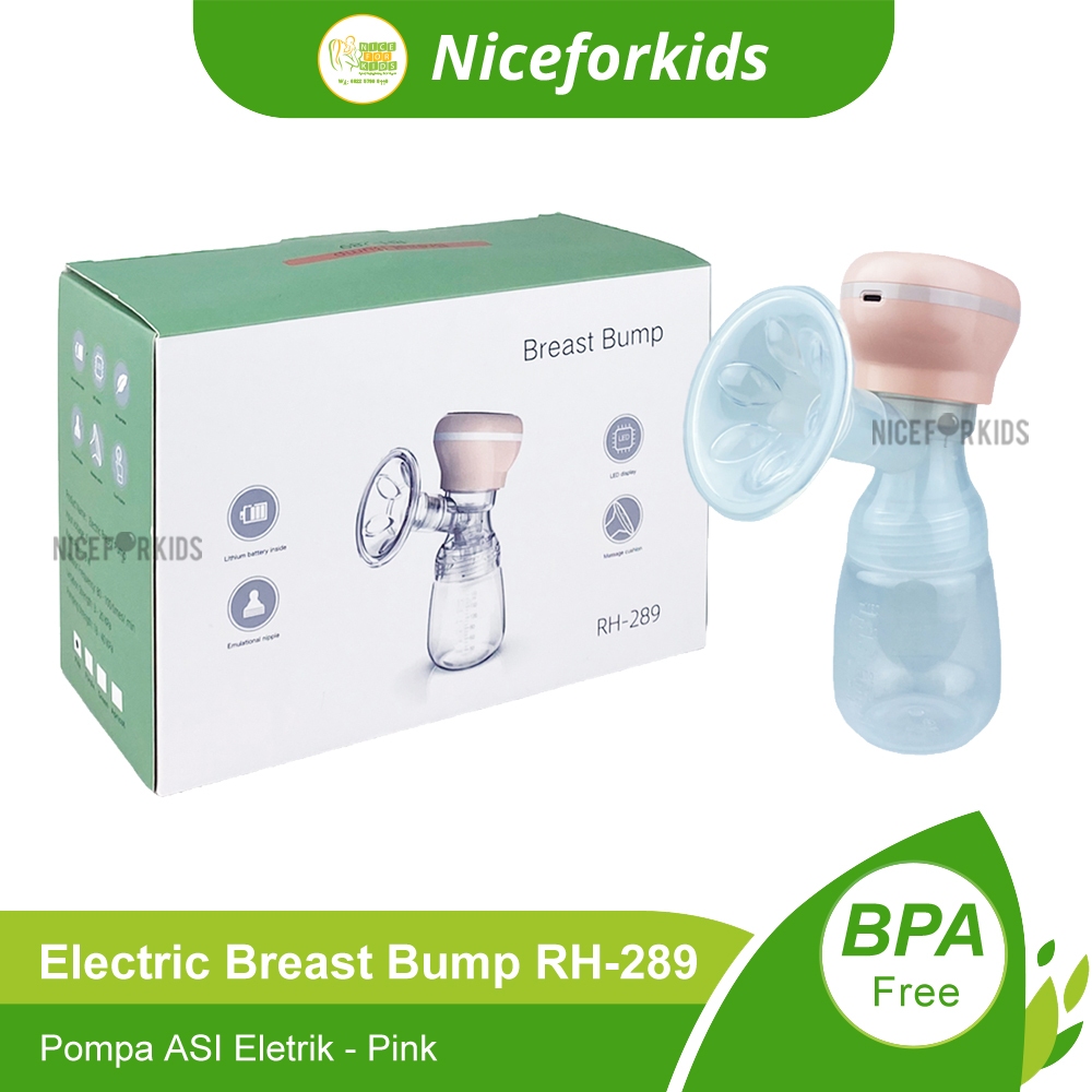 Jual RH Breast Bump Pompa ASI eletrik Portable / Rechargeable Single Electric Breast Pump ...
