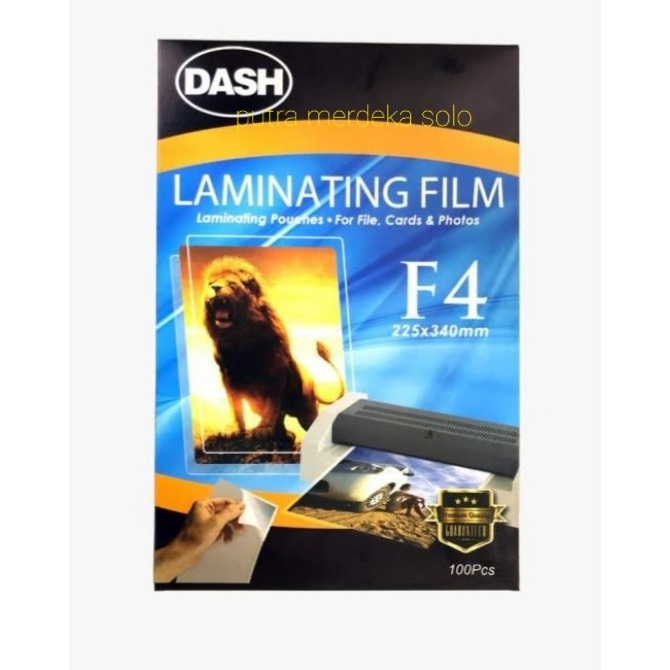 Jual Laminating FIlm Dash F4 Plastik Laminating F4 Dash | Shopee Indonesia