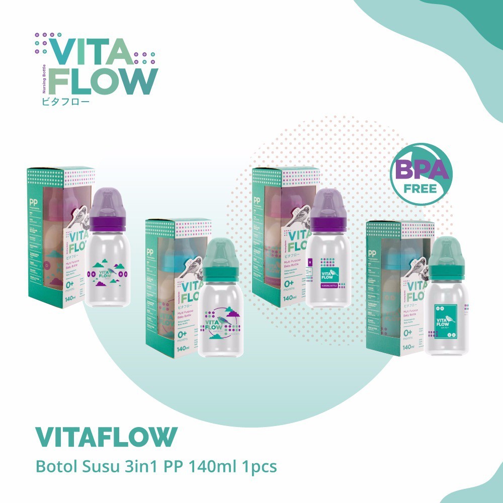 Jual OBRAL VITA FLOW BOTOL SUSU 140ML | Shopee Indonesia