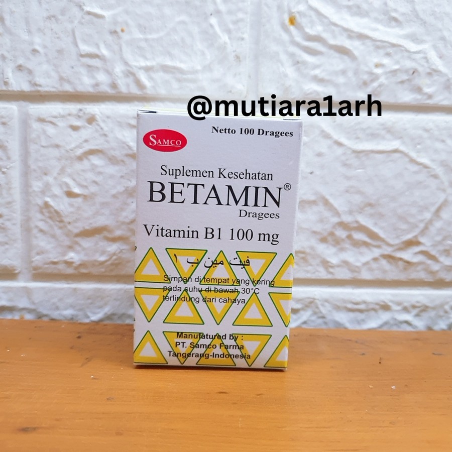 Jual BETAMIN B1 BTL ISI 100 TABLET KAPLET | Shopee Indonesia