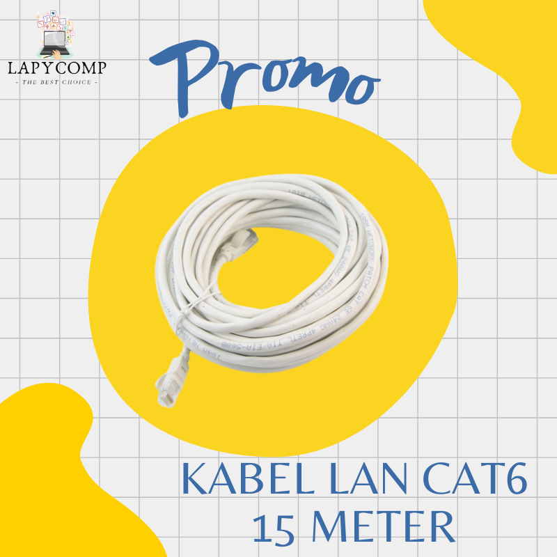 Jual PROMO KABEL LAN RJ45 CAT 6 GIGASPEED 15m - KABEL NETWORK DAN ...