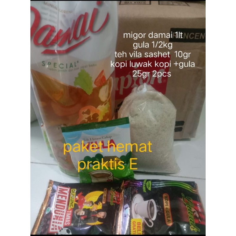 Jual sembako parsel // gula // beras // minyak // kopi // teh // kecap ...