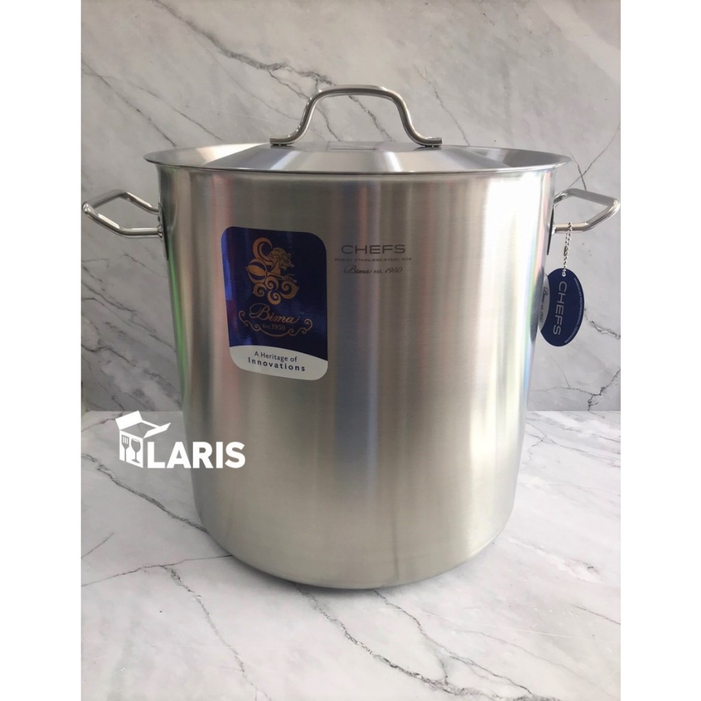 Jual Bima Chef Stock Pot 32cm 25,7 Liter Panci Stainless Bima Bahan ...