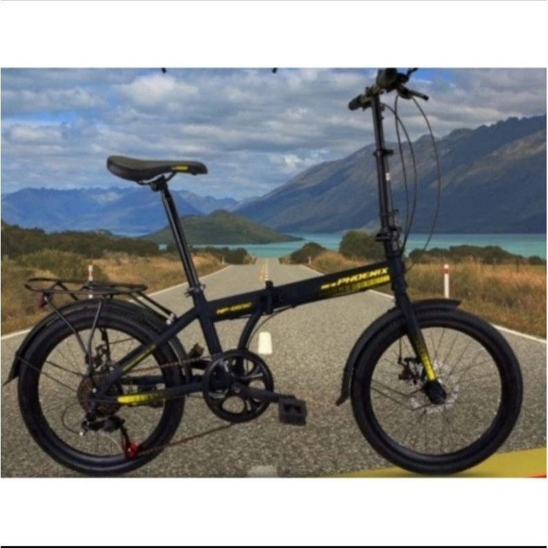 Jual Sepeda Lipat Phoenix 20Inch 7Sp Rem Cakram | Shopee Indonesia