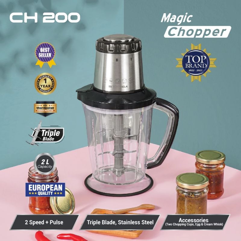 Jual MITOCHIBA - Food Magic Chopper CH200 Blender 2 Liter | Alat ...