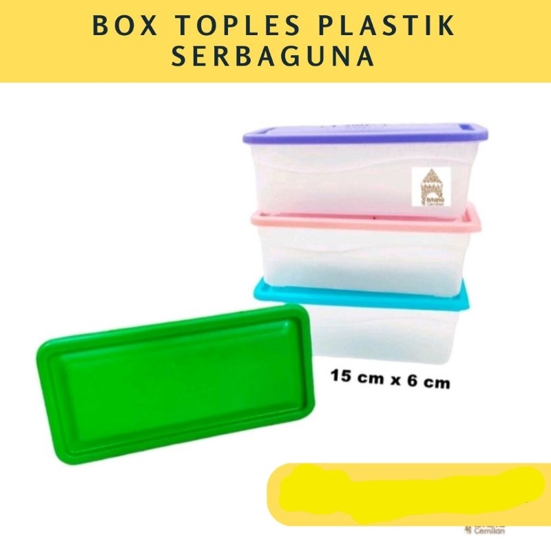 Jual WADAH BOX TOPLES PLASTIK SERBAGUNA/ TONG TJI BOX CANISTER UNTUK ...