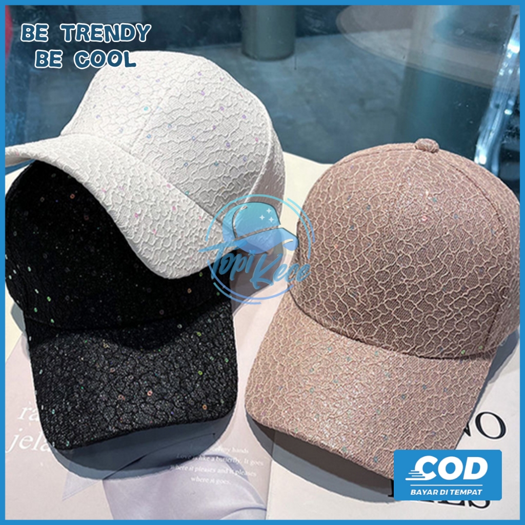 Jual Topi Baseball Pria Wanita Motif Akar Manik Manik Polyester Casual ...