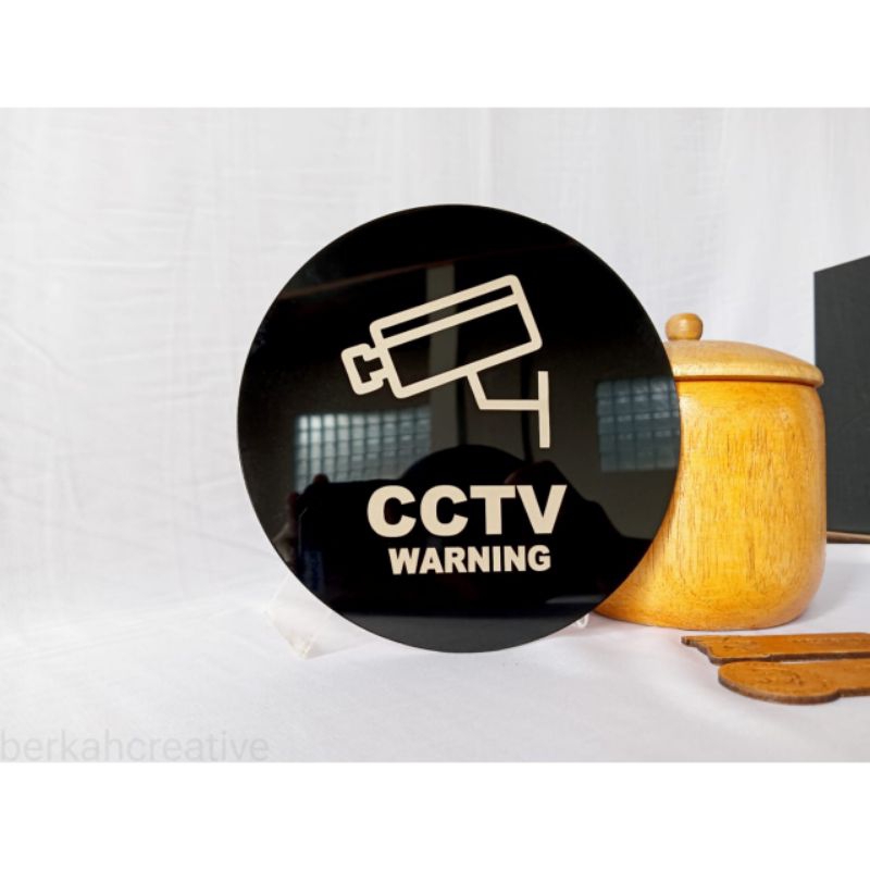 Jual Sign Tanda Cctv - Sign akrilik Cctv Area Outdoor indoor | Shopee ...