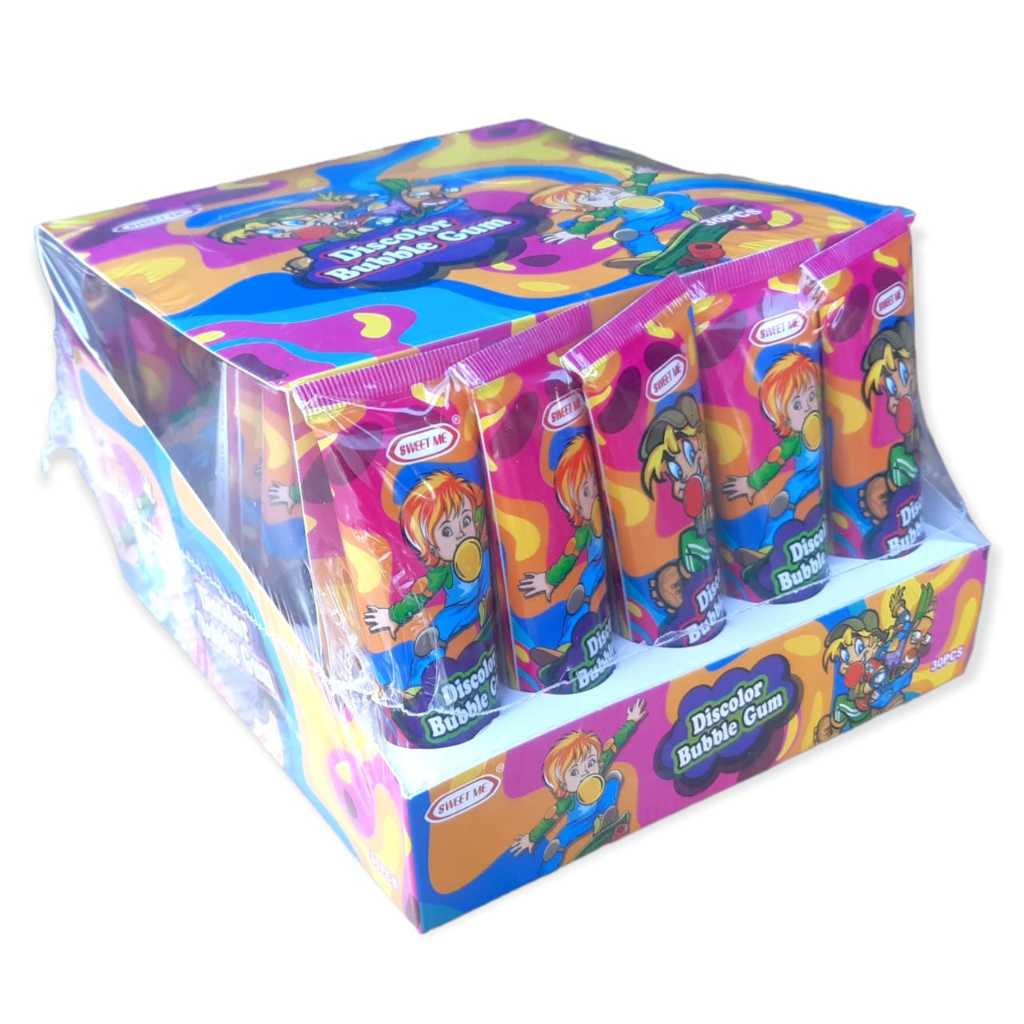 Jual PERMEN DISCOLOR BUBBLE GUM / PERMEN KARET TIUP / PERMEN KARET ODOL ...