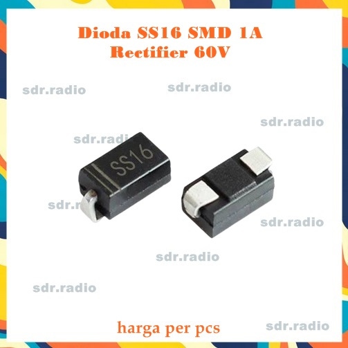 Jual Dioda SS16 SMD 1A Rectifier 60V | Shopee Indonesia