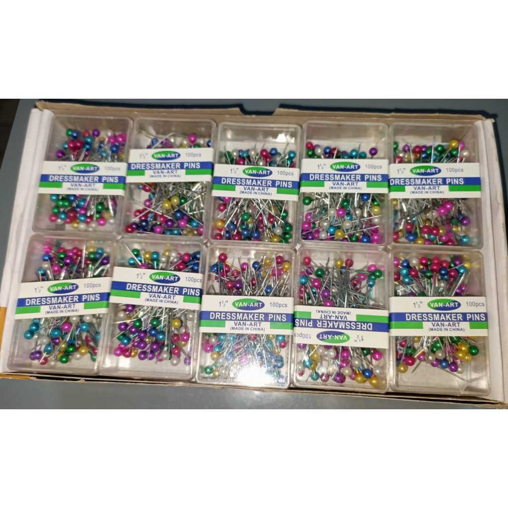 Jual JARUM PENTUL WARNA - DRESSMAKER PINS | Shopee Indonesia